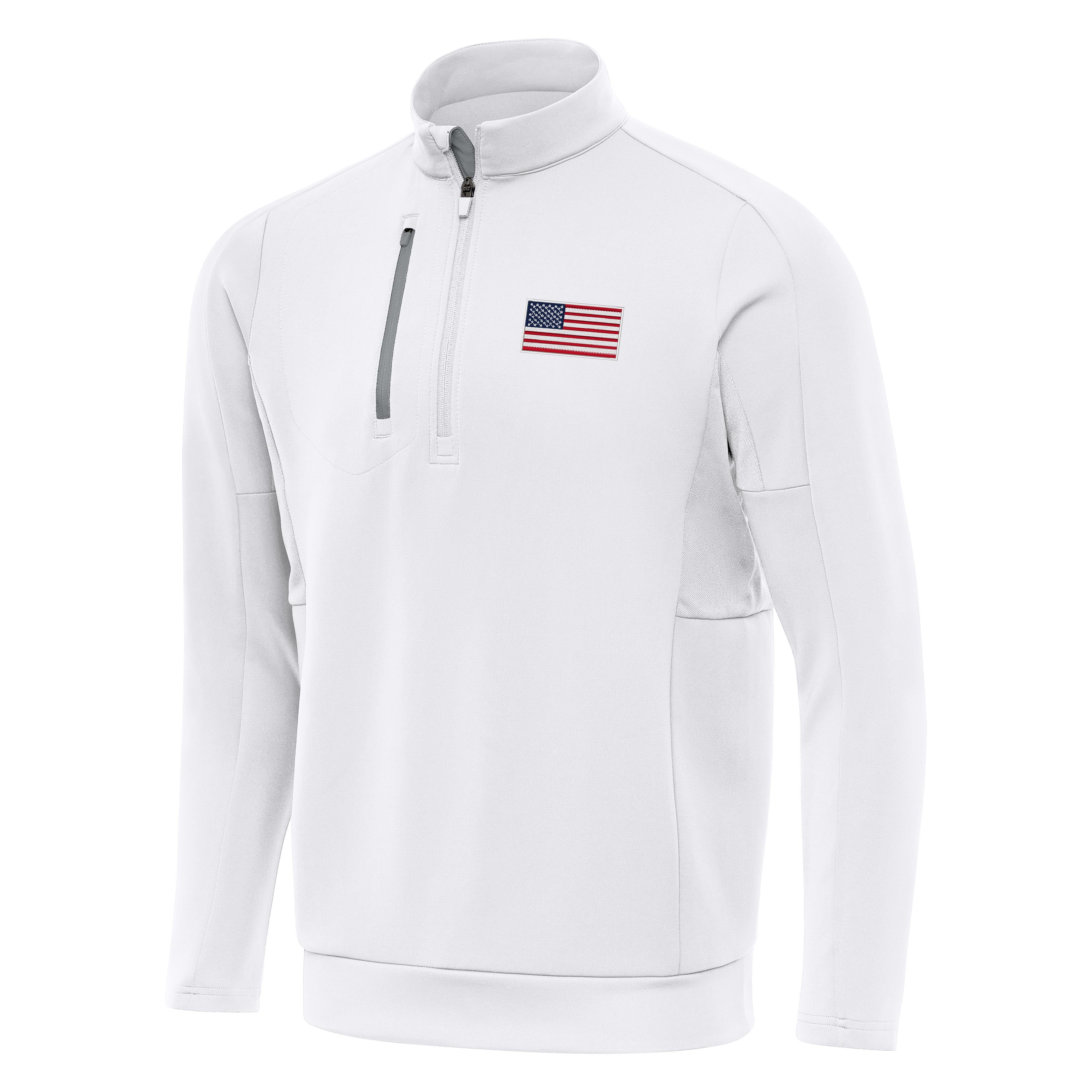 American Flag Men's Generation 1/4 Zip Pullover (White/Silver)* – Air ...