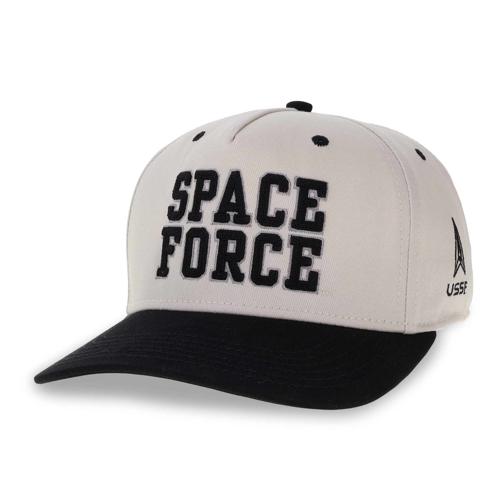 Space Force Heritage Twill Adjustable Hat (Stone/Navy) – Air Force Gear